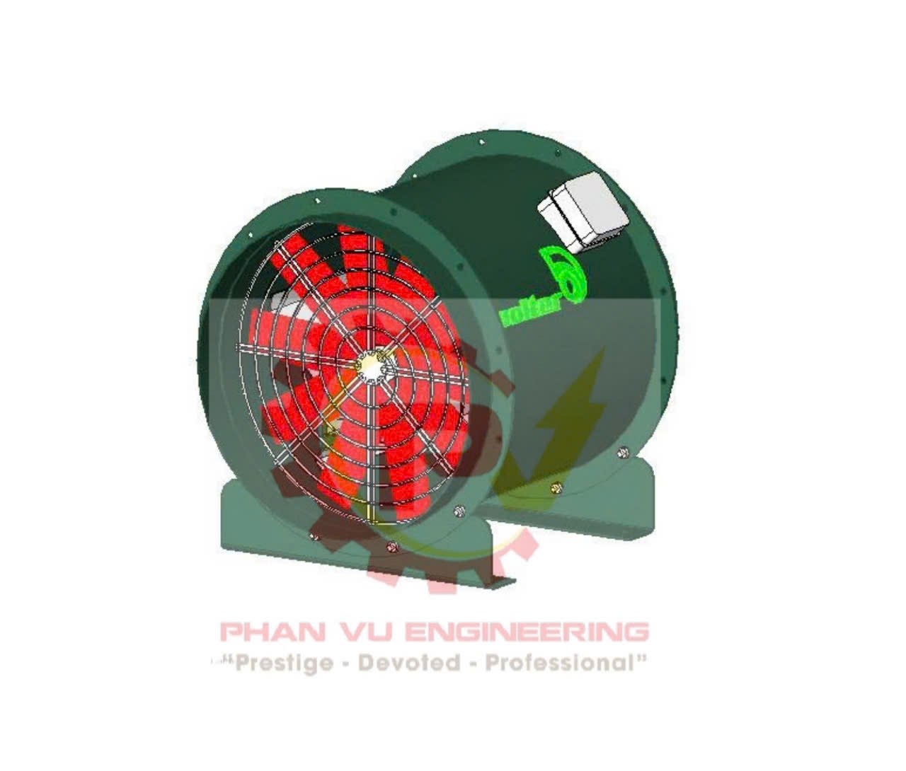 Wolter-Axial fan: Model AXV-BXV-....-LH/1